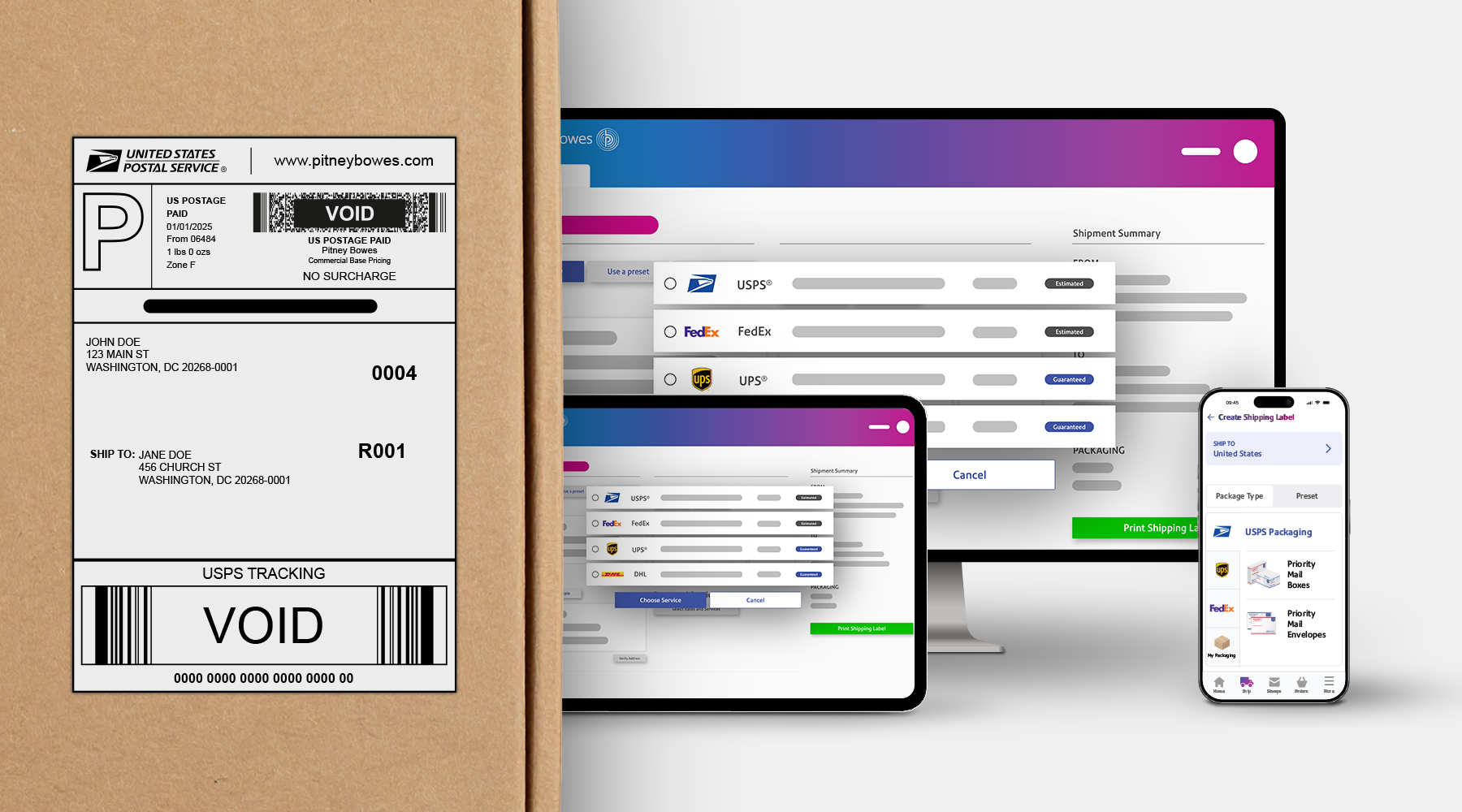 USPS Library Mail & Pitney Bowes